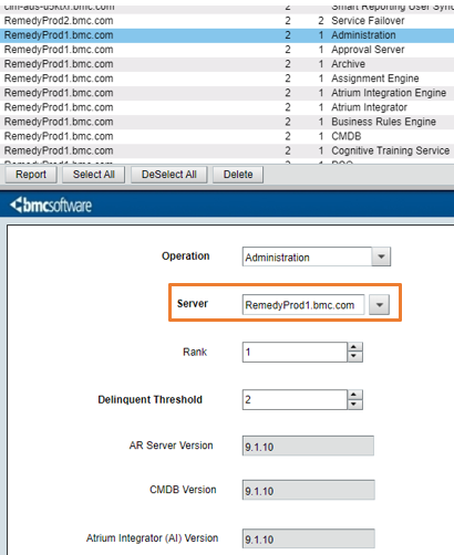 2. Review the Centralized Configuration and confirm that the Server ...